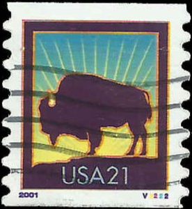 Stamp: American Bison (Bos bison) (United States of America(American ...
