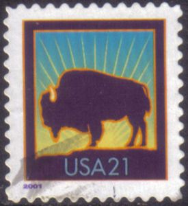 Stamp: American Buffalo (United States of America(American Buffalo) Mi ...