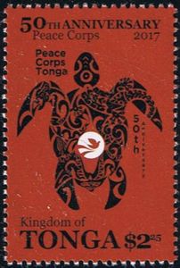 Stamp: 50th anniversary of the Tongan Peace Corps (Tonga(50th ...