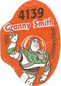 Fruit Sticker: Granny Smith 4139 Disney/Pixar (United States of ...