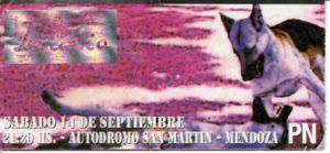 Admission Ticket: Indio Solari - Autódromo Jorge Ángel Pena - Pupular ...