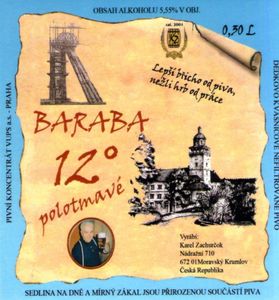 Drink Label: Baraba 12 (Mikropivovar Zachurčok Moravský Krumlov , Czech ...