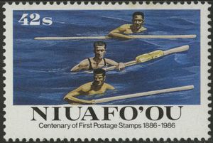 Stamp: Centenary of First Postage Stamps 1886-1986 (Niuafo'ou(100th ...