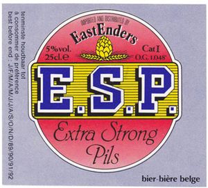 Drink Label: E.S.P. Extra Strong Pils (Brouwerij Van Roy, BelgiumCol:BE ...