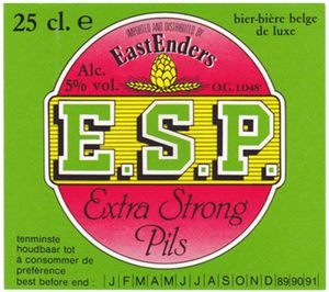 Drink Label: E.S.P. Extra Strong Pils (Brouwerij Van Roy, BelgiumCol:BE ...