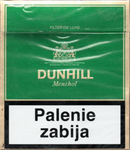 Cigarette Pack: Dunhill Menthol (PolandCol:PL-CT-0135