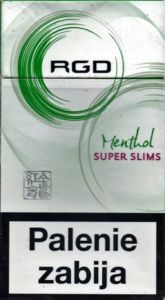 Cigarette Pack: RGD Menthol Superslims (PolandCol:PL-CT-0137