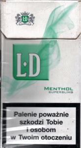 Cigarette Pack: LD Menthol Superslims (PolandCol:PL-CT-0142