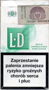 Cigarette Pack: LD Menthol Superslims (PolandCol:PL-CT-0142