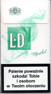 Cigarette Pack: LD Menthol Superslims (PolandCol:PL-CT-0143