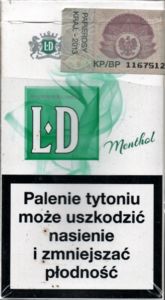 Cigarette Pack: LD Menthol Superslims (PolandCol:PL-CT-0143