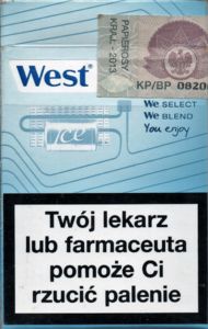 Cigarette Pack: West Ice (PolandCol:PL-CT-0150