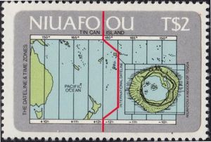 Stamp: The Date Line & Time Zones (Niuafo'ou(The Date Line & Time Zones ...