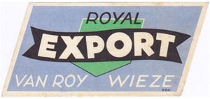 Drink Label: Royal Export (Brouwerij Van Roy, BelgiumCol:BE-BEER-020349