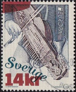 Stamp: Keyed fiddle (Sweden(Europa (C.E.P.T.) 2014 - Musical ...