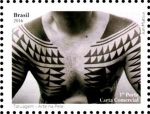 Stamp: Tattoo by Jun Matsui (Brazil(Tattoo - Art on skin) Mi:BR 4469,Sn ...