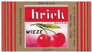 Drink Label: Kriek Lambic (Brouwerij Van Roy, BelgiumCol:BE-BEER-020487