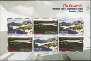Stamp: The Concorde - First Supersonic Flight (1 October 1969 ...