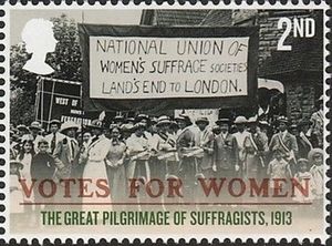 Stamp: The Great Pilgrimage of Suffragists, 1913 (United Kingdom of ...