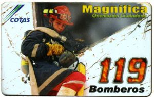 Tarjeta Telefónica: 119 bomberos (Cotas, Bolivia(Bomberos, Policía y ...