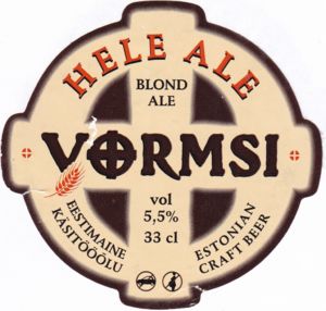 Drink Label: Hele Ale (Vormsi Õlu, EstoniaCol:EE-BEER-000392