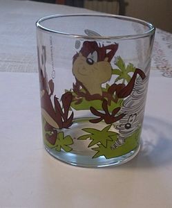 Meal Toy: Glass - Taz (Kinder Surprise, Italy(Nutella - Taz) Col:NUT ...