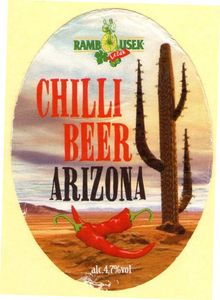 Drink Label: Chilli Beer Arizona (Pivovar Rambousek, Czech RepublicCol ...