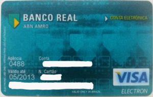 Bank Card: Banco Real - Conta Eletrônica, VISA ELX (03/08) (Banco Real ...