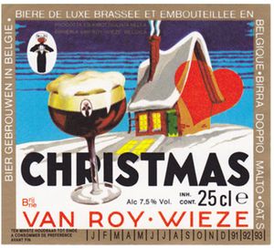 Drink Label: Christmas Van Roy-Wieze (Brouwerij Van Roy, BelgiumCol:BE ...