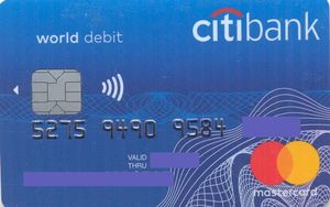 Bank Card: Citibank World Debit (Citibank, RussiaCol:RU-MC-1216.01