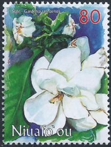 Stamp: Siale (Gardenia tannaensis) (Niuafo'ou(Endemic smelling flowers ...