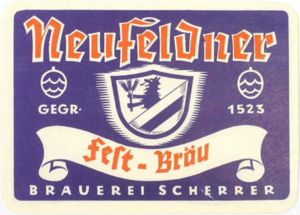 Drink Label: Neufeldner Festbräu (Brauerei Scherrer Neufelden ...