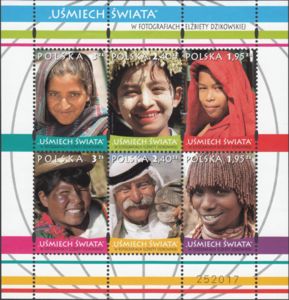 Stamp: Smiles (Poland("Smiles of the World" by Elżbieta Dzikowska) Mi ...
