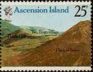 Briefmarke: Two Boats Village (Ascension) (Vulkane) Mi:AC 236,Sn:AC 234 ...