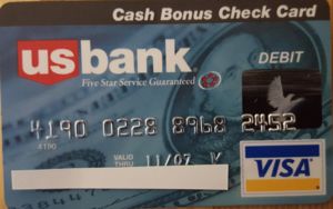 Bank Card: US bank (US Bank, United States of AmericaCol:US-VI-0010.02