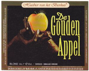 Dranketiket: De Gouden Appel blond (Het Bierhuis, BelgiëCol:BE-BEER-020602