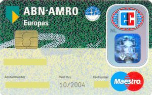 Bank Card: ABN-AMRO Europas ec12-00 (ABN-AMRO Bank, NetherlandsCol:NL ...