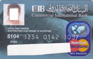 Bank Card: CIB Mastercard (Commercial International Bank, EgyptCol:EG ...