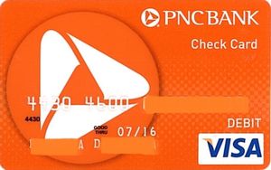 Bank Card: PNC Bank Check card VISA (12/12) (PNC Bank, United States of ...