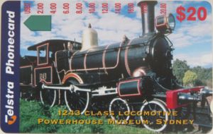 Phonecard: 1243 Class Locomotive (Telstra, Australia((527-530) 1997 ...