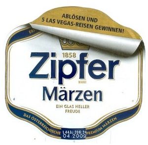 Drink Label: Zipfer Märzen (Brauerei Zipf, AustriaCol:AT-BEER-001515