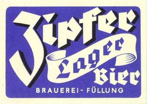 Drink Label: Zipfer Lager Bier (Brauerei Zipf, AustriaCol:AT-BEER-001615