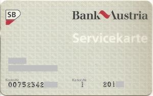 은행 카드: Bank Austria (Bank Austria, 오스트리아Col:AT-GM-0010