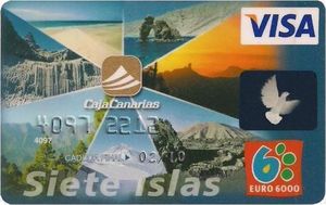 Tarjeta de Banco: Siete Islas, VISA (12-07) (Caja Insular de Ahorros de ...