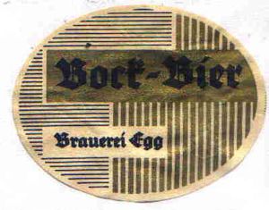 Drink Label: Egger Bock Bier (Brauerei Egg Vorarlberg, AustriaCol:AT-BEER-001986