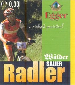 Etiqueta de bebida: Egger Radler (Brauerei Egg Vorarlberg, AustriaCol ...