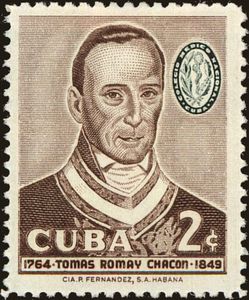 Stamp: Dr. Tomás Romay Chacón (1764-1849), Arzt (Cuba(Famous Cubans) Mi ...