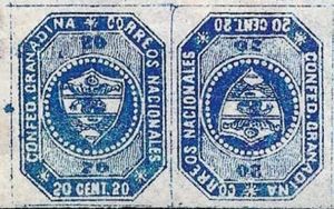 Stamp: Coat of Arms - Téte beché (Colombia(Grenadine Confederation) Mi ...