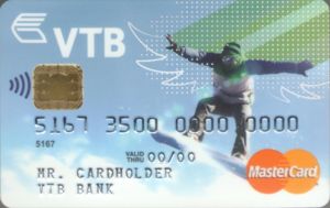 Bank Card: MasterCard Debit (VTB Bank, UkraineCol:UA-MC-0585