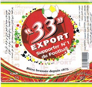 Drink Label: 33 Export (SNB, AlgeriaCol:DZ-BEER-000011